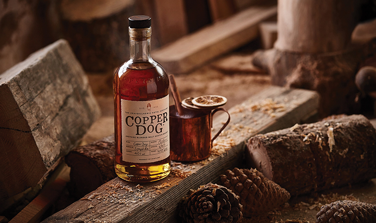 Copper Dog Whisky a blend of eight single malts